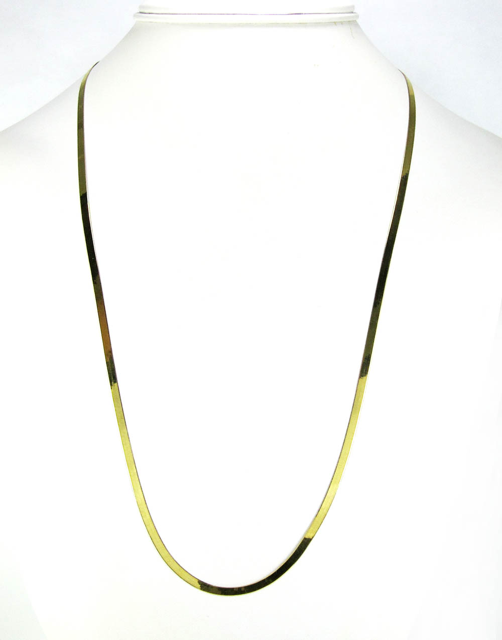 Buy 10k Yellow Gold Herringbone Chain 16 24 Inch 270mm Online At So