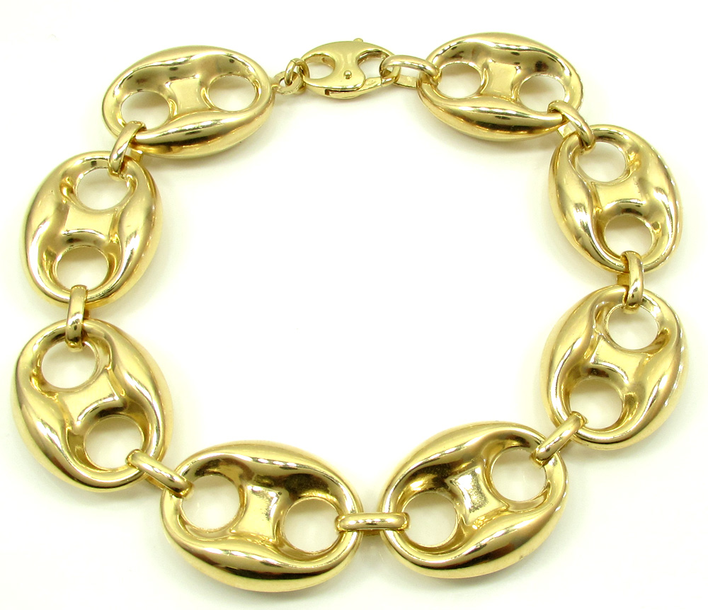 Buy 10k Yellow Gold Gucci Link Bracelet 950 Inch 1650mm Online At So