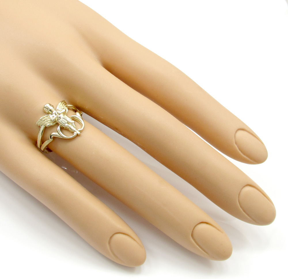 Buy 10k Yellow Gold Angel Ring Online at SO ICY JEWELRY
