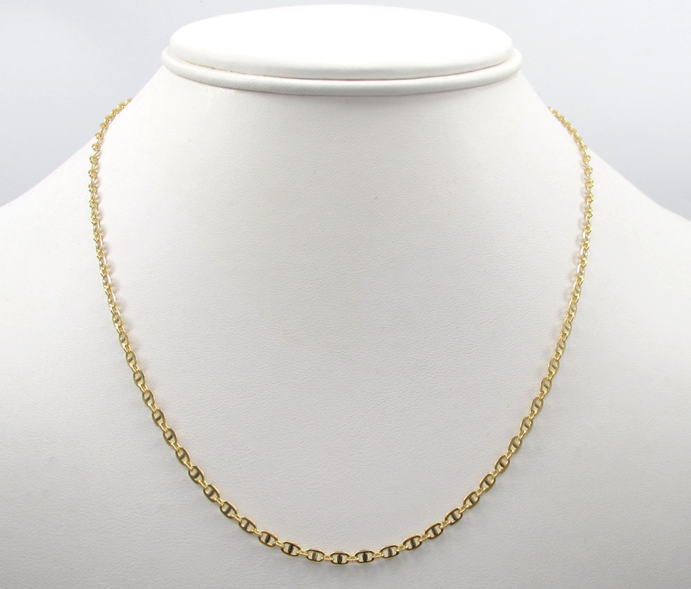 Buy 10k Yellow Gold Puffed Gucci Solid Chain 16 20 Inch 3mm Online At