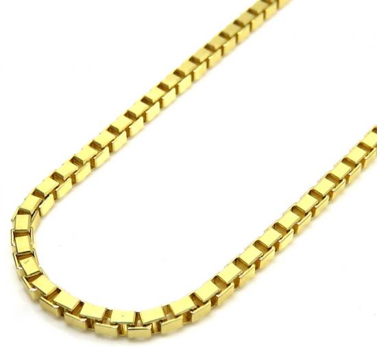 10K Gold Box Link Style Chains and Necklaces for Men and Woman: So Icy ...