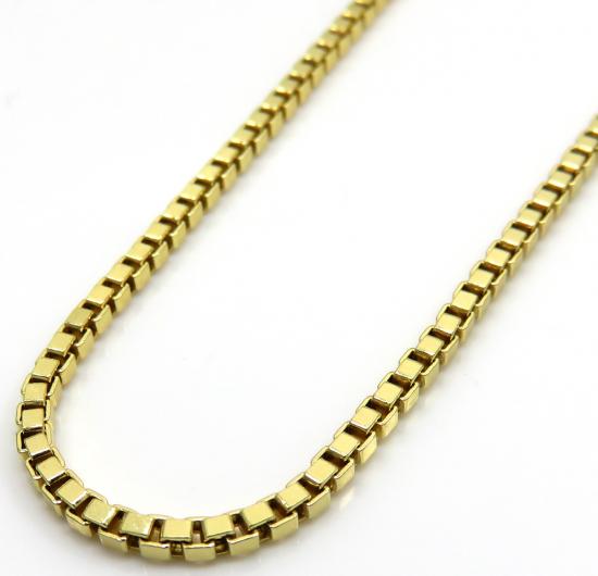 10K Gold Box Link Style Chains and Necklaces for Men and Woman: So Icy ...