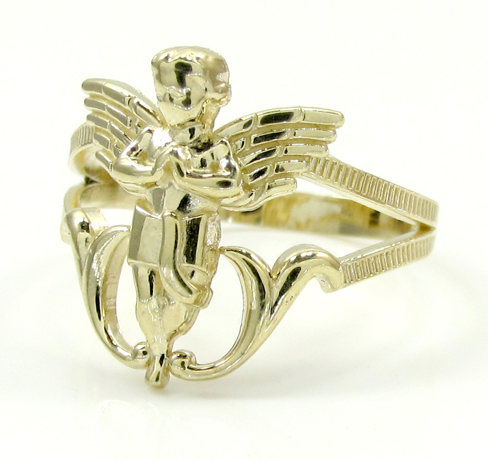 Buy 10k Yellow Gold Angel Ring Online at SO ICY JEWELRY